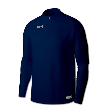 Navy Blue High Neck QZIP Training Top