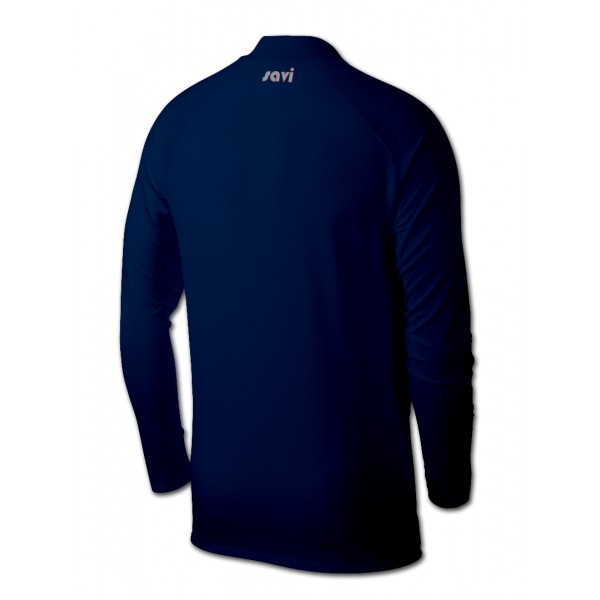 Navy Blue High Neck QZIP Training Top